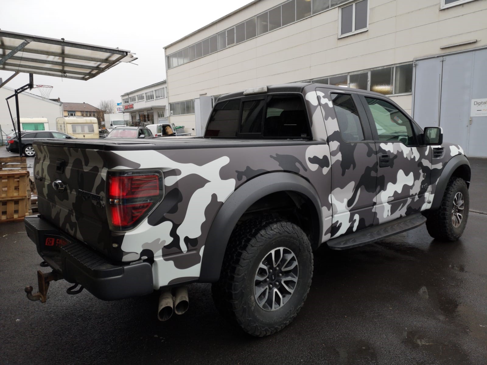 Ford Raptor Camouflage Digitaldruck Komplettfolierung - Folientechnik ...