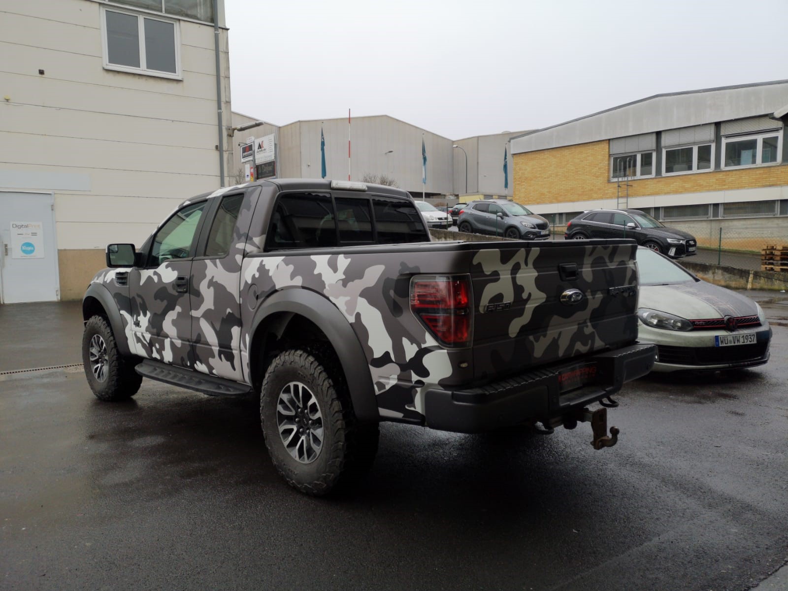 Ford Raptor Camouflage Digitaldruck Komplettfolierung - Folientechnik ...