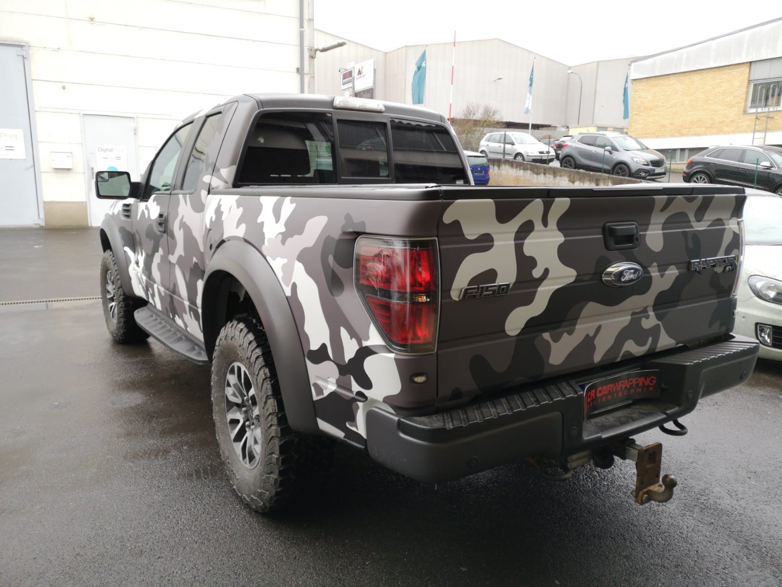 Ford Raptor Camouflage Digitaldruck Komplettfolierung - Folientechnik ...